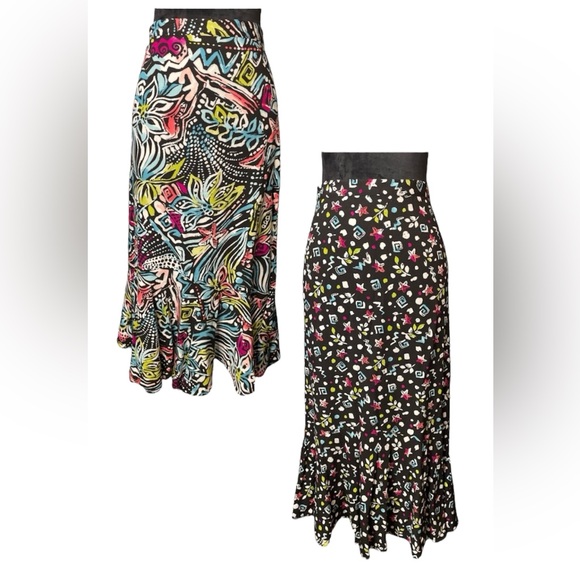 Koret | Skirts | Koret Reversible Colorful Patterned Womens Skirt ...